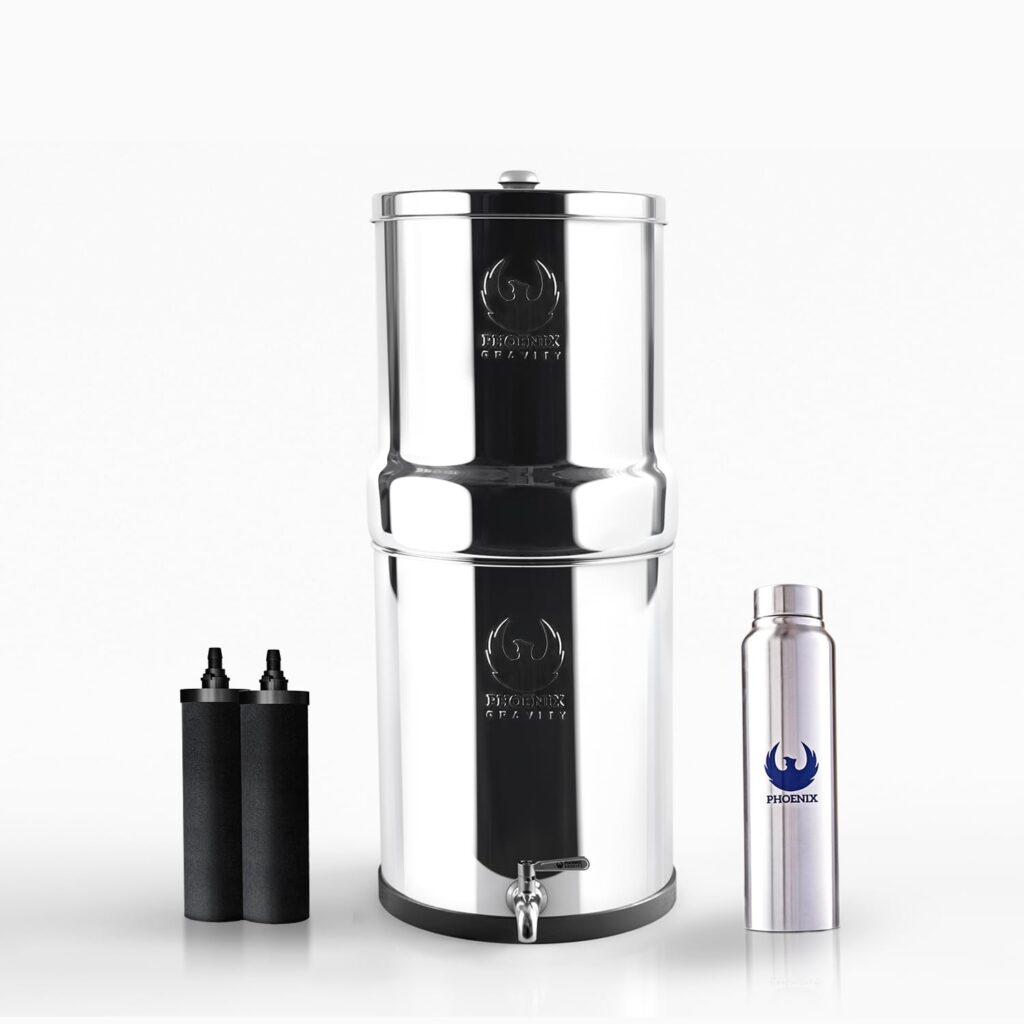 Phoenix Gravity Water Filter Stainless Steel Purifier PFAS 8L ...
